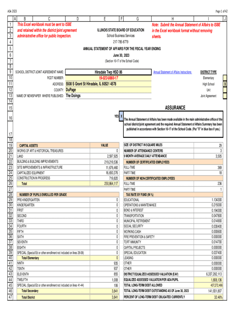 Fillable Online FY 2023 ASA Form 2 tw.xlsx Fax Email Print - pdfFiller