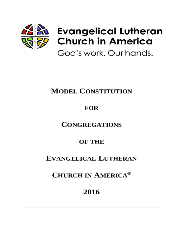 French River Lutheran Church - Constitution Doc Template | pdfFiller