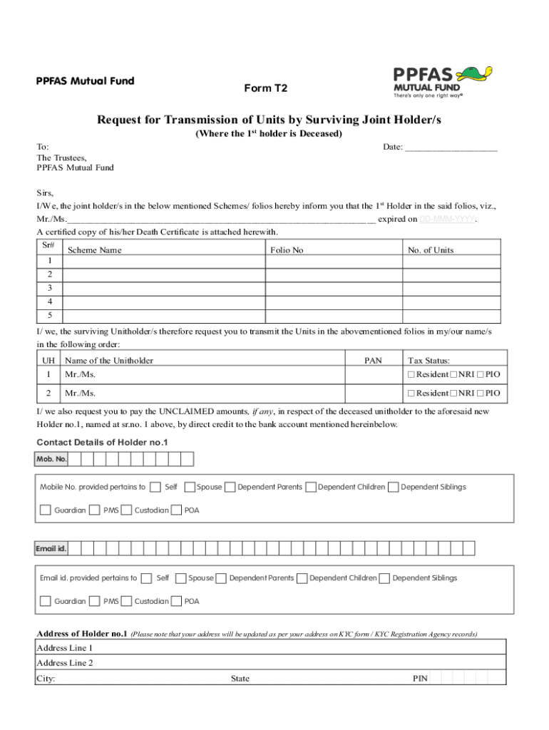 Fillable Online form-t2-transmission-of-units-by-surviving-joint ...