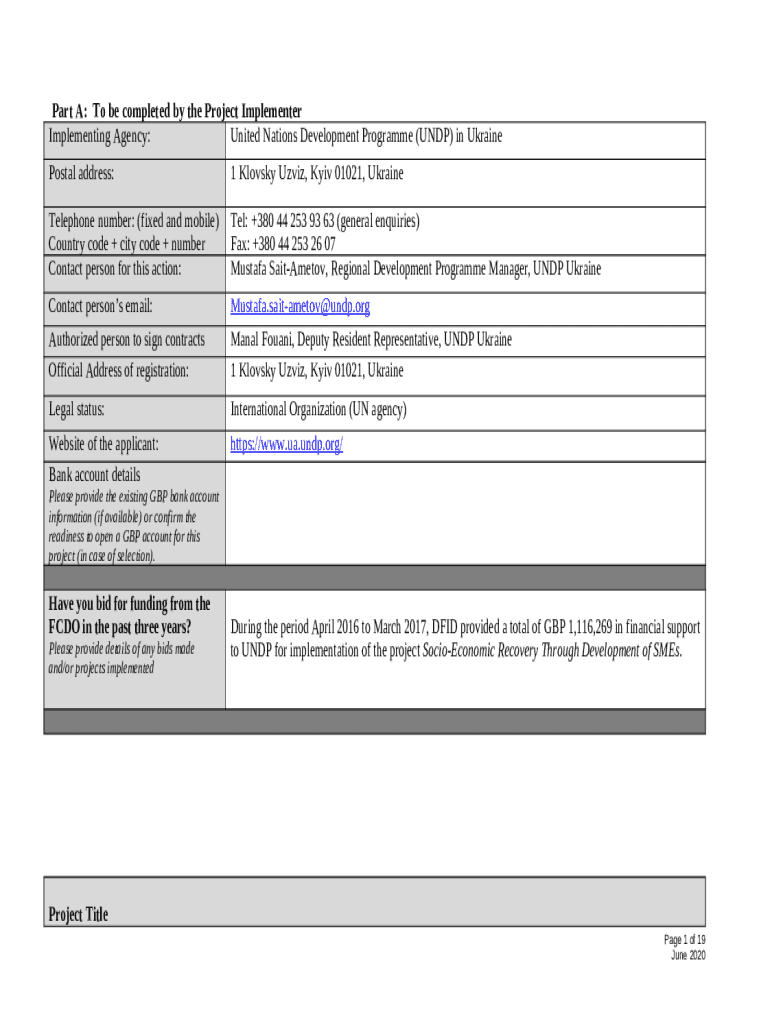 . Project Proposal over 10k - info undp Doc Template | pdfFiller