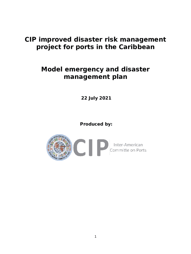 CIP: Improved disaster risk management for Caribbean ports Doc Template ...