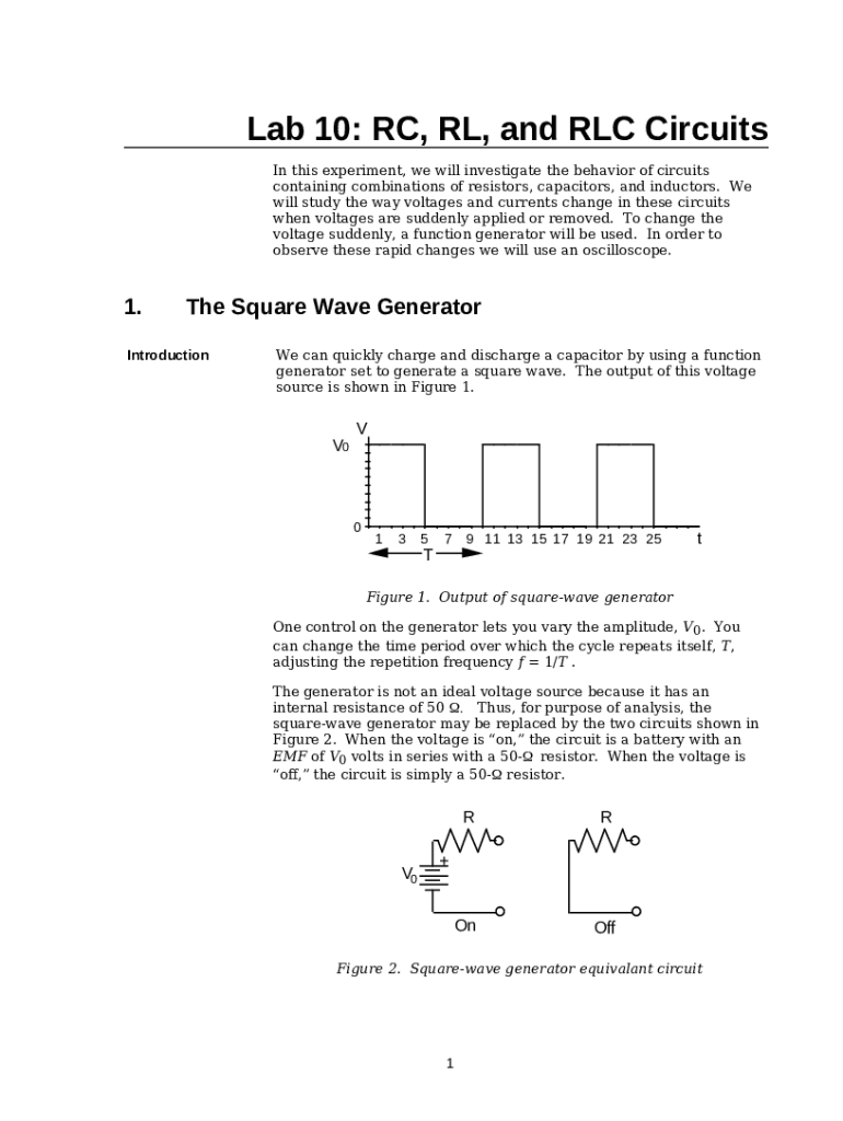 EEE 141 Lab 7.docx - Lab 7: RC and RL Circuits In this... - www-personal umd umich Doc Template ...