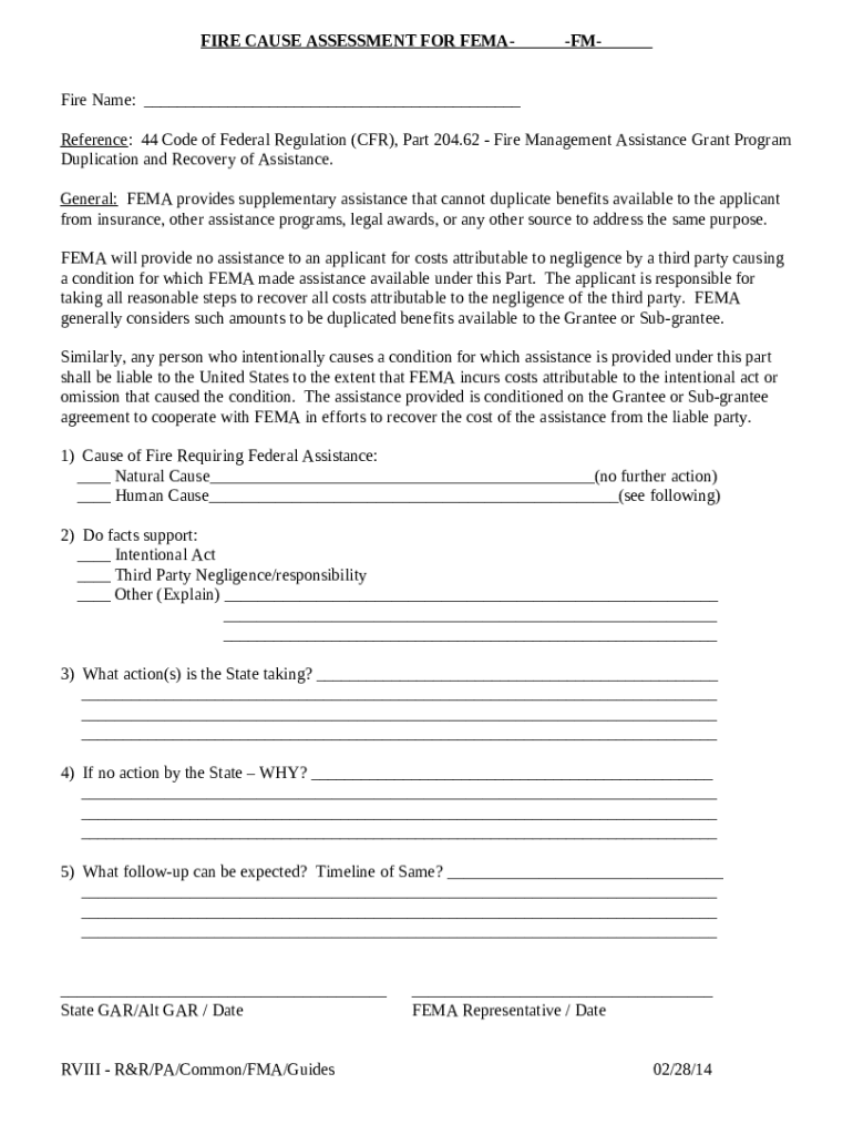 44 CFR204.25 - FEMAState agreement for fire ... - dnrc mt Doc Template ...