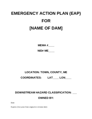 how to use this emergency action plan (eap) template Doc Template ...