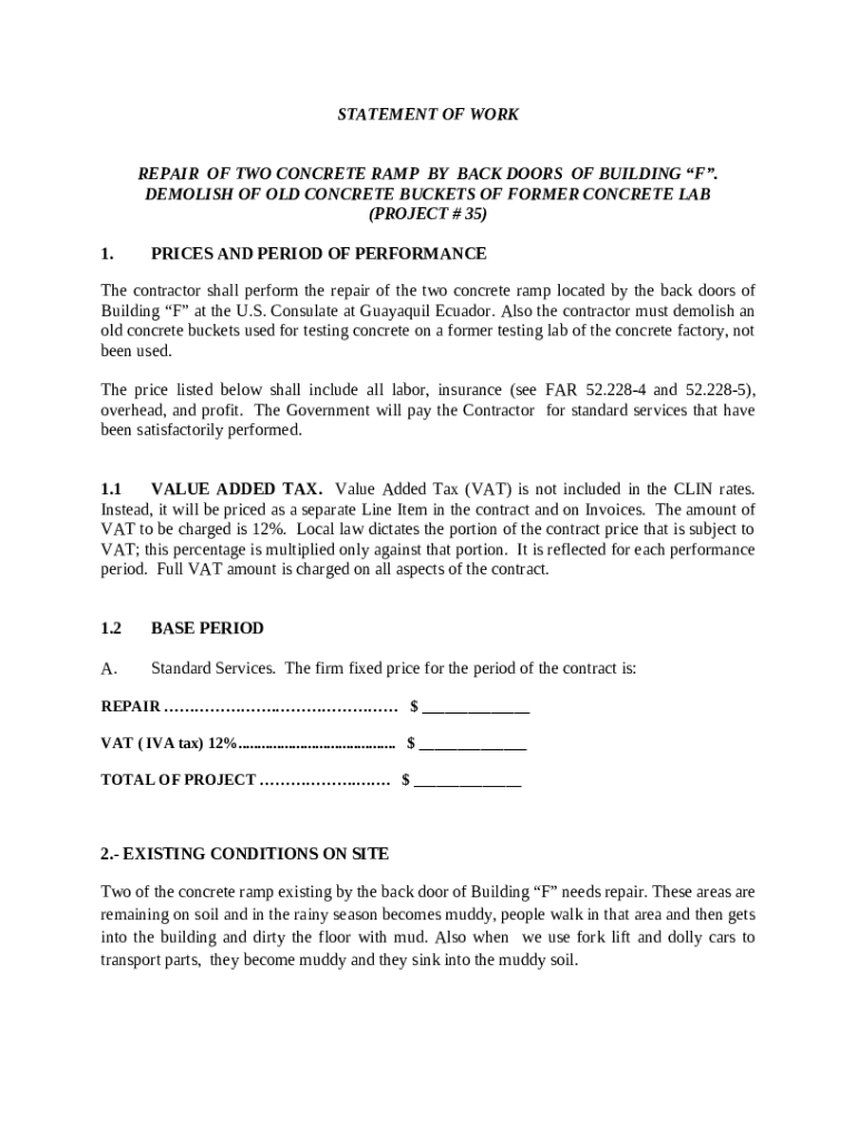 concrete ramps Doc Template | pdfFiller