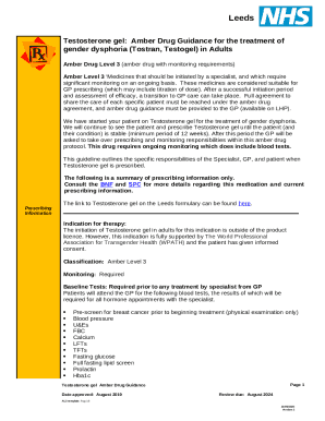 gel: Amber Drug Guidance for the treatment ... Doc Template | pdfFiller