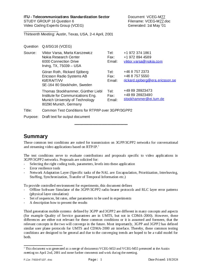 Error Patterns And Rlprlc Frame Sizes Doc Template Pdffiller