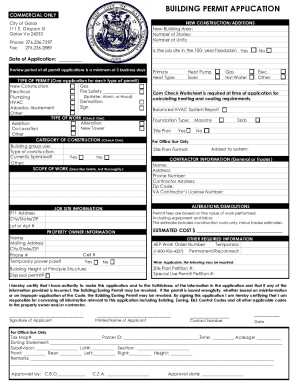 Fillable Online Building Permit ApplicationGalax, VA Fax Email Print ...