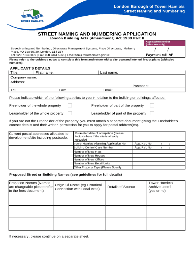 Guidelines on Street & Building Naming and Numbering Doc Template ...