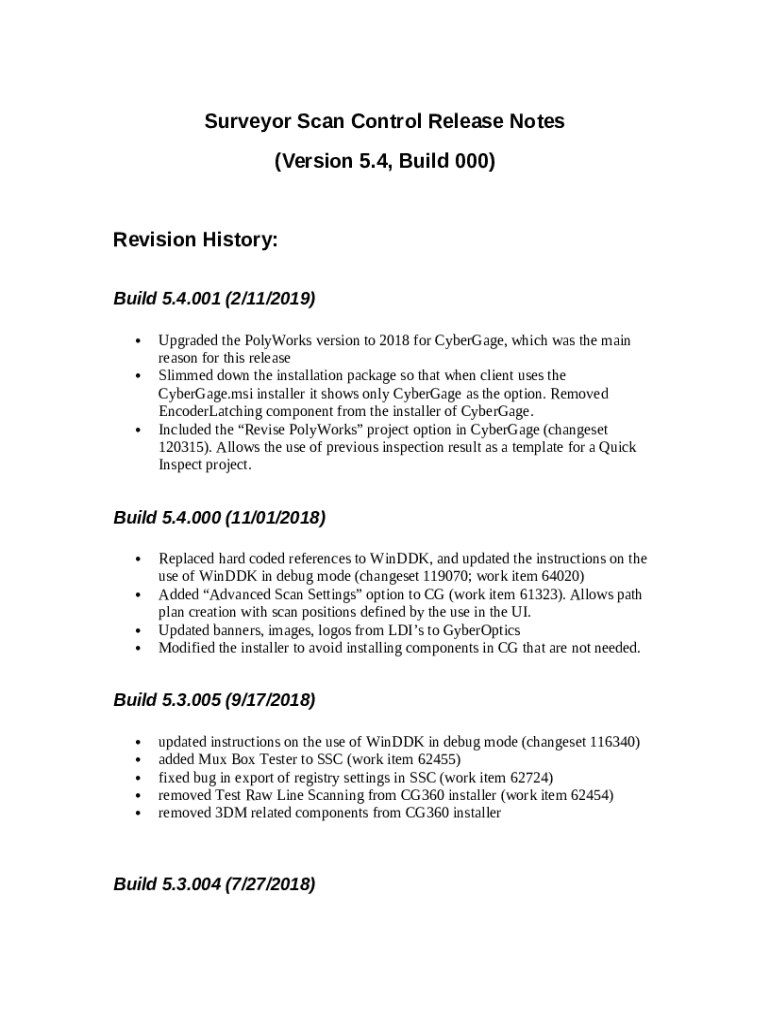 Surveyor Scan Control Release Notes - Index of /files - CyberOptics Doc ...