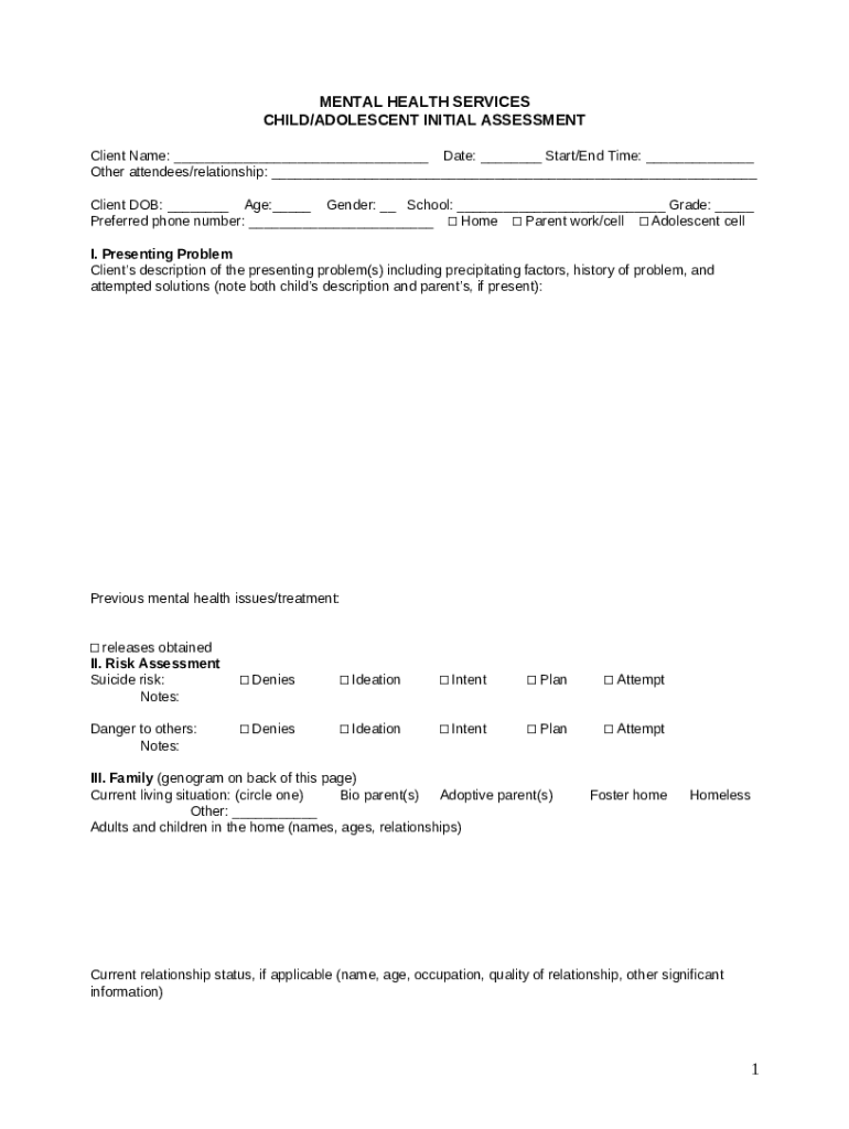 Child/Adolescent Discharge/Transition Plan Doc Template | pdfFiller