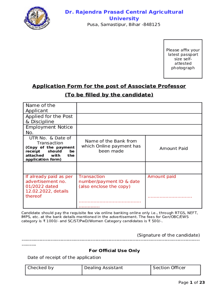 Dr Rajendra Prasad Central Agricultural University, Pusa- ... Doc ...