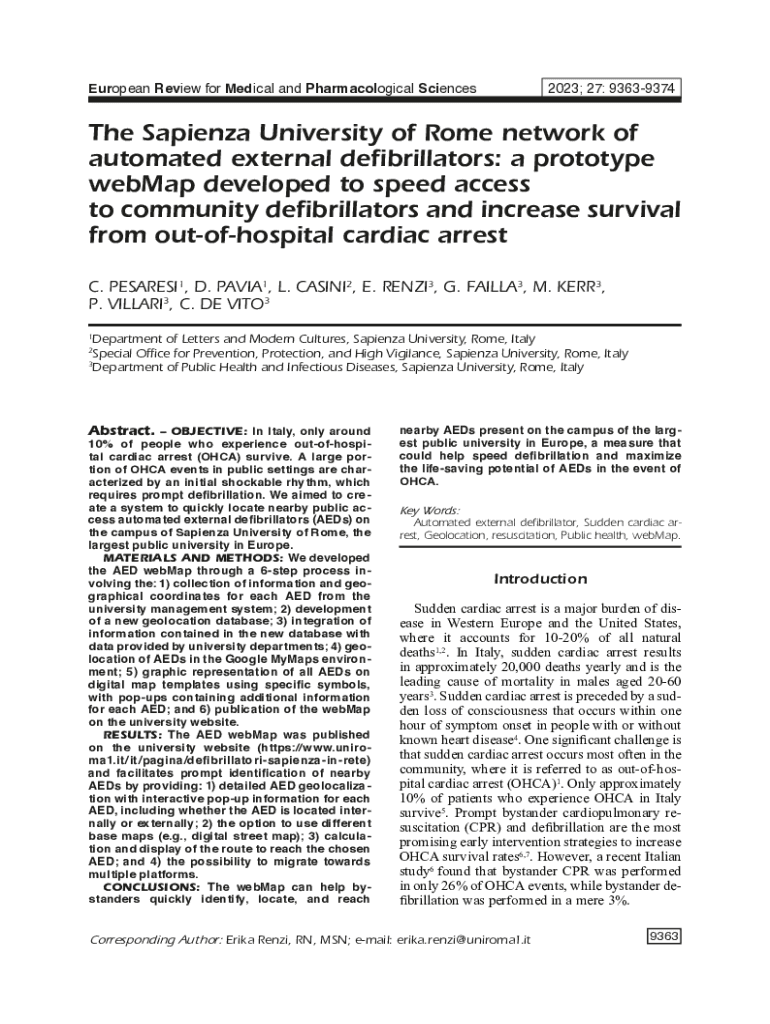 Fillable Online Application of Automated External Defibrillators Among the ... Fax Email Print ...