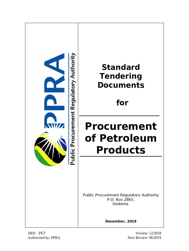 Standard Tendering Documents for Procurement of Petroleum ... Doc ...