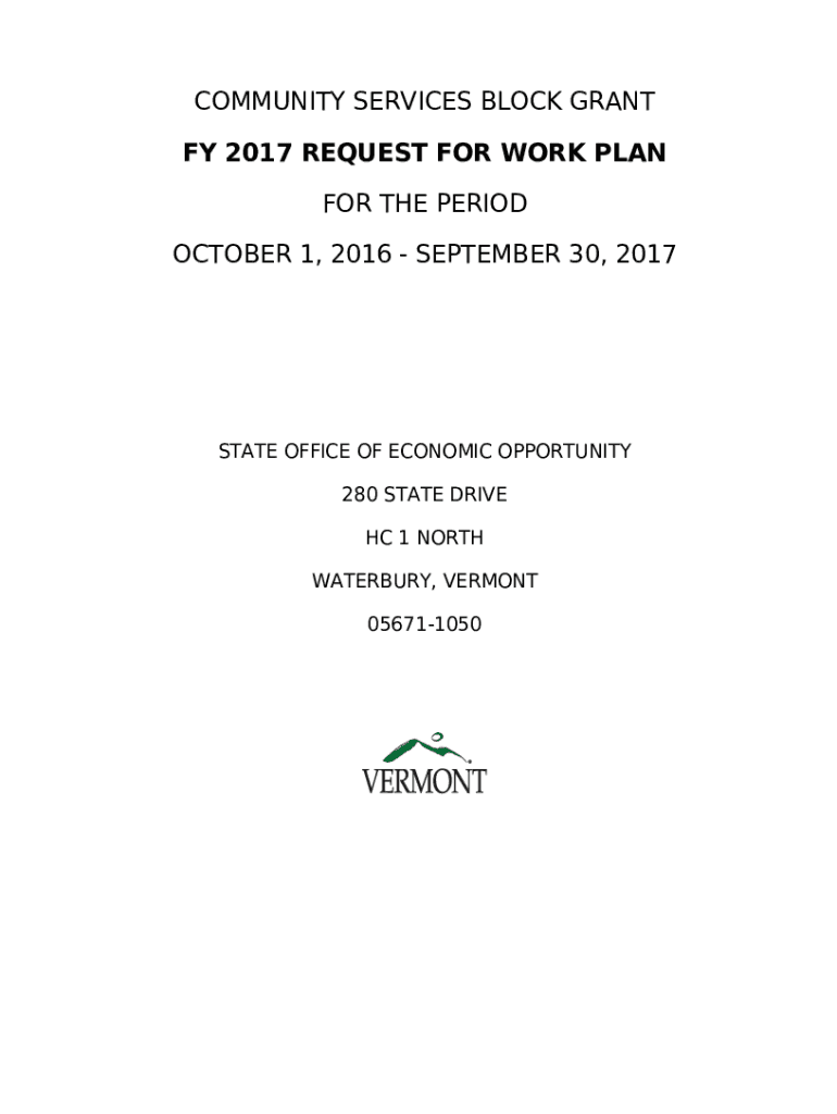 CSBG Draft State Plan and Application Doc Template | pdfFiller