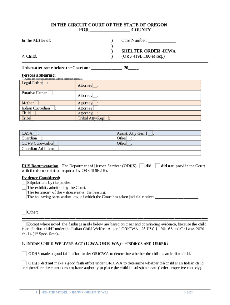 Petition; contents; ; dismissal, ORS419B.809 Doc Template | pdfFiller