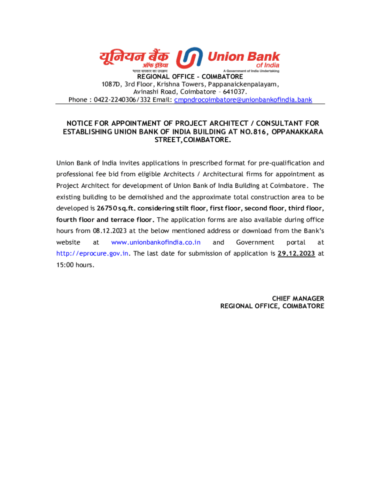 Fillable Online Regional Office: Coimbatore 1087D, 3rd Floor, Krishna ... Fax Email Print ...