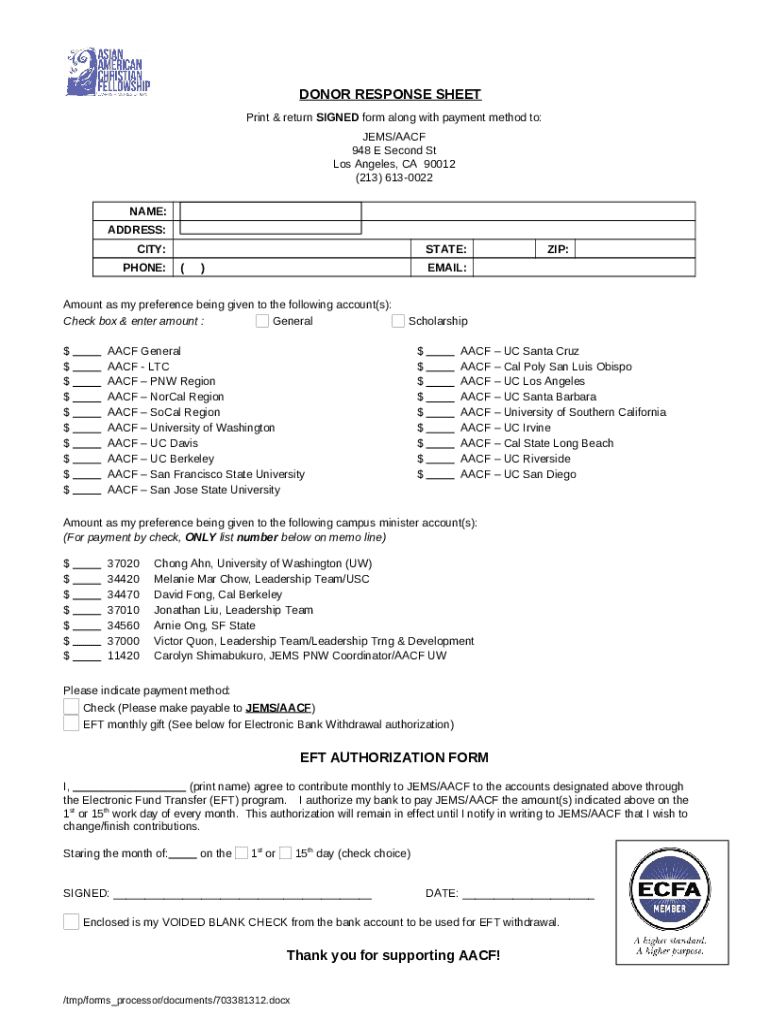 AACF-Donor-Response-Sheet-ECFA.docx Doc Template | pdfFiller
