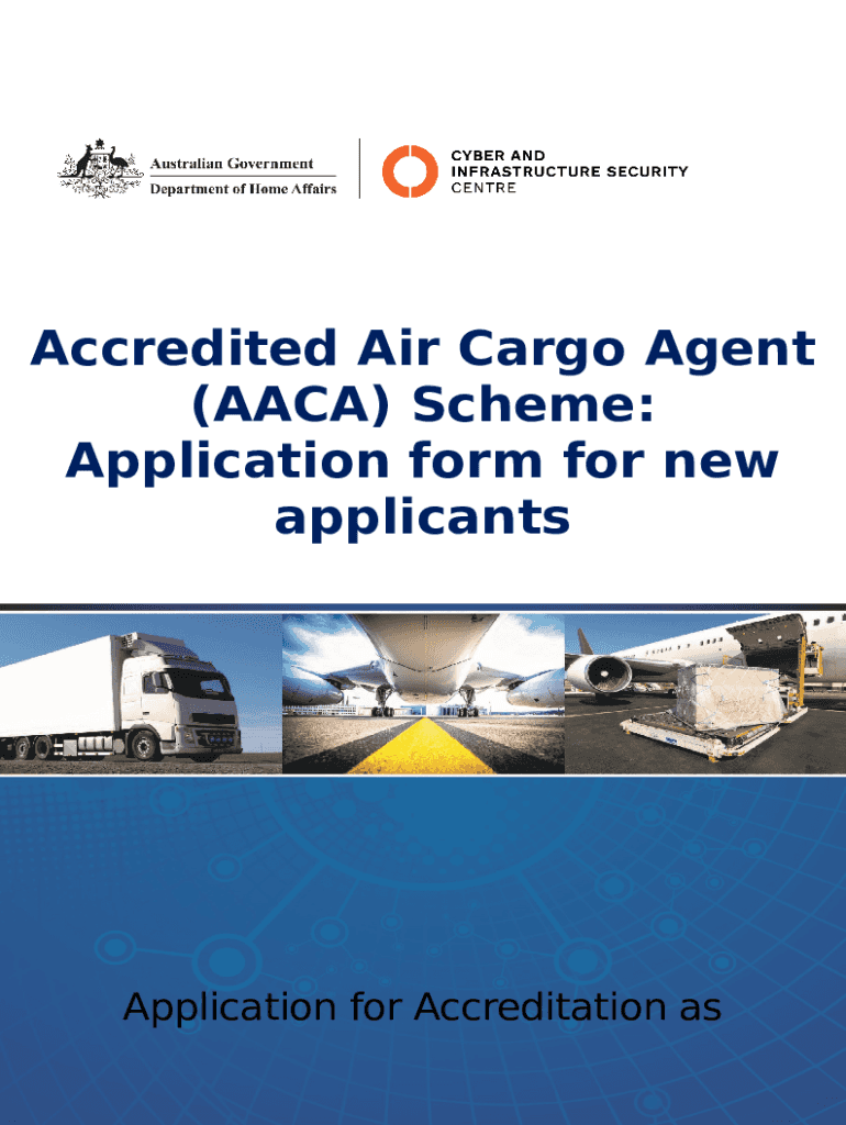 Accredited Air Cargo Agent (AACA) Scheme: Application ... Doc Template ...
