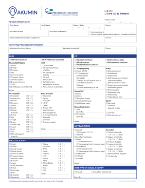 Fillable Online form usually includes the patient's name, date of birth ...