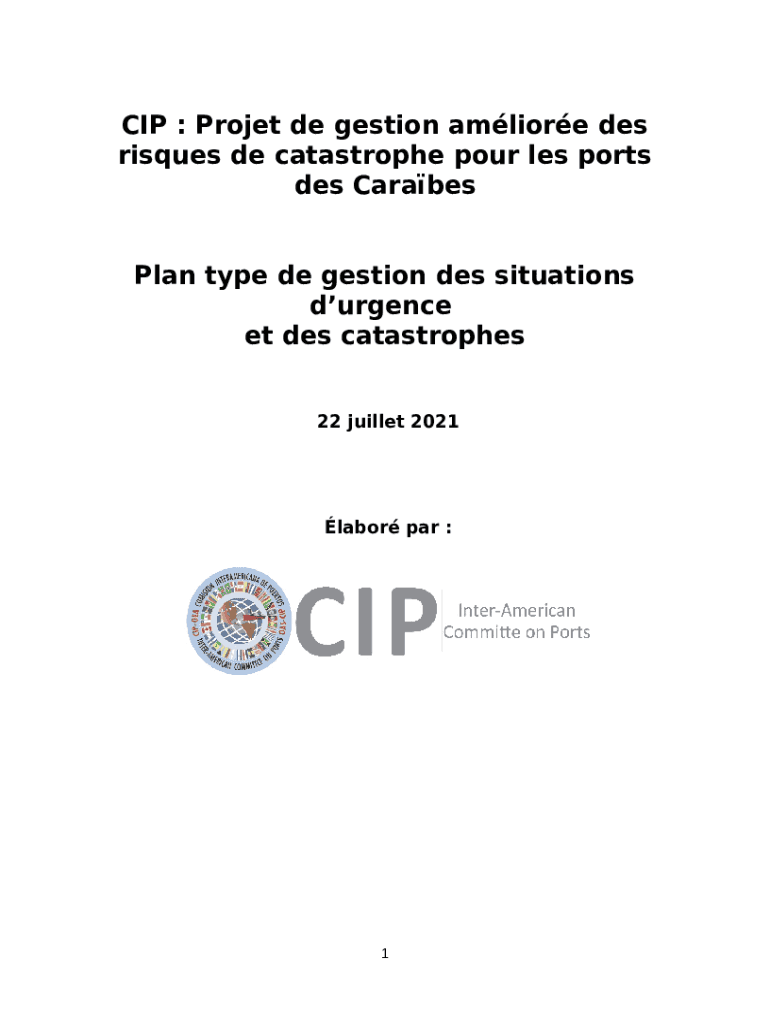 CIP-Plan-type-de-gestion-des-situations-d'urgence-pour- ... Doc ...
