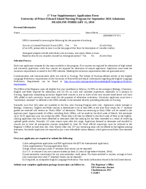 Transfer Supplementary Application Doc Template | pdfFiller