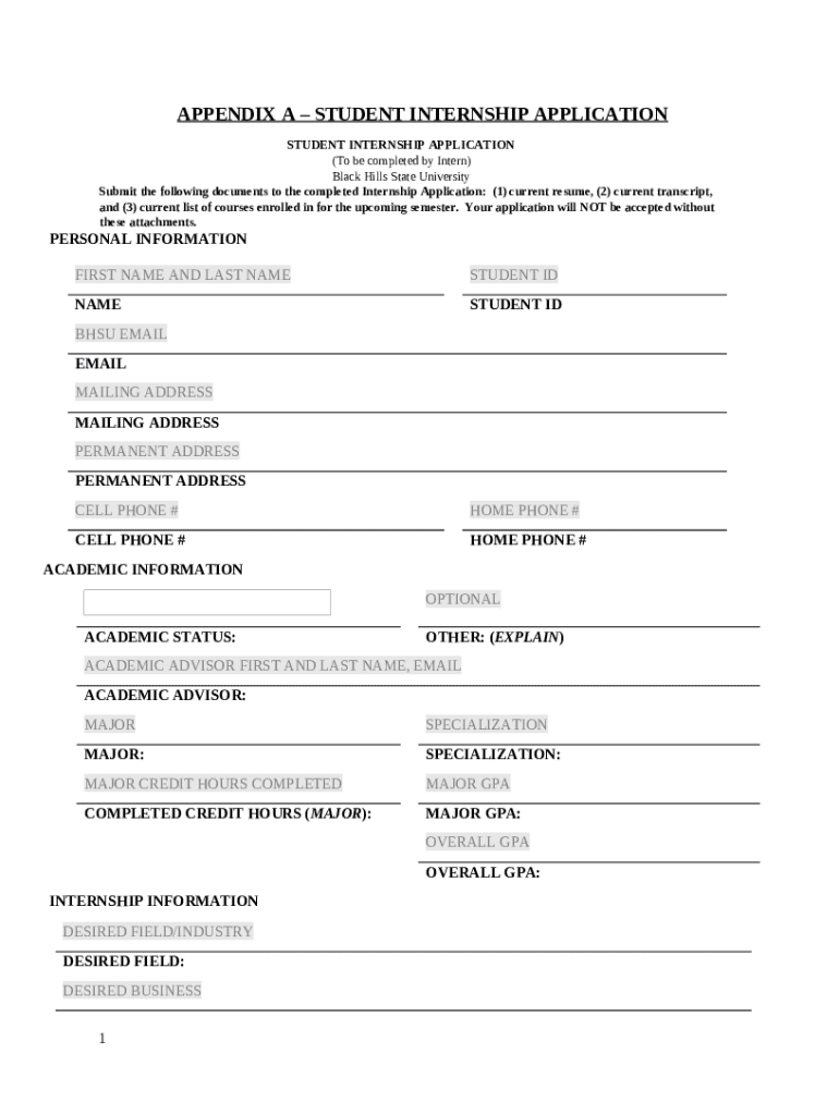 Internship Manual s Doc Template | pdfFiller