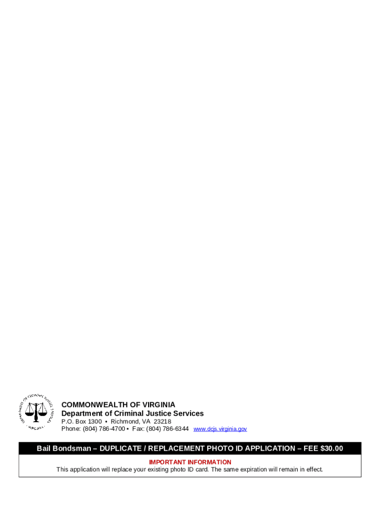 Online VA DCJS -s & Applications Fax ... Doc Template | pdfFiller