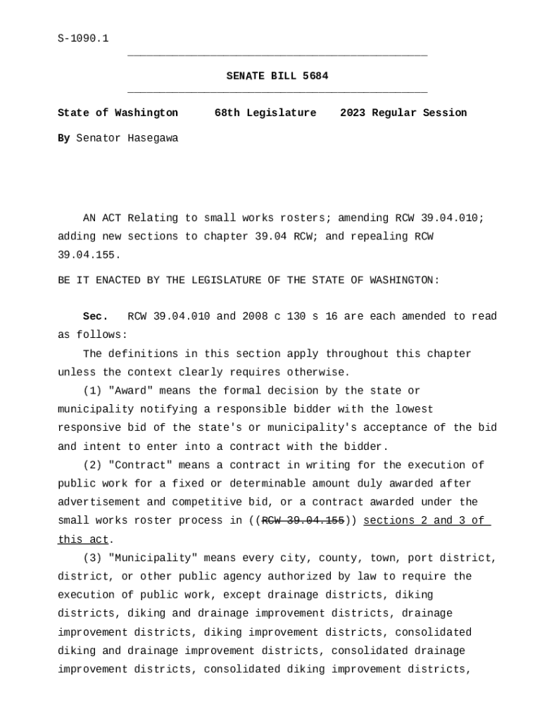 Small Works Rosters Are Changing: Are You Ready? Doc Template | pdfFiller