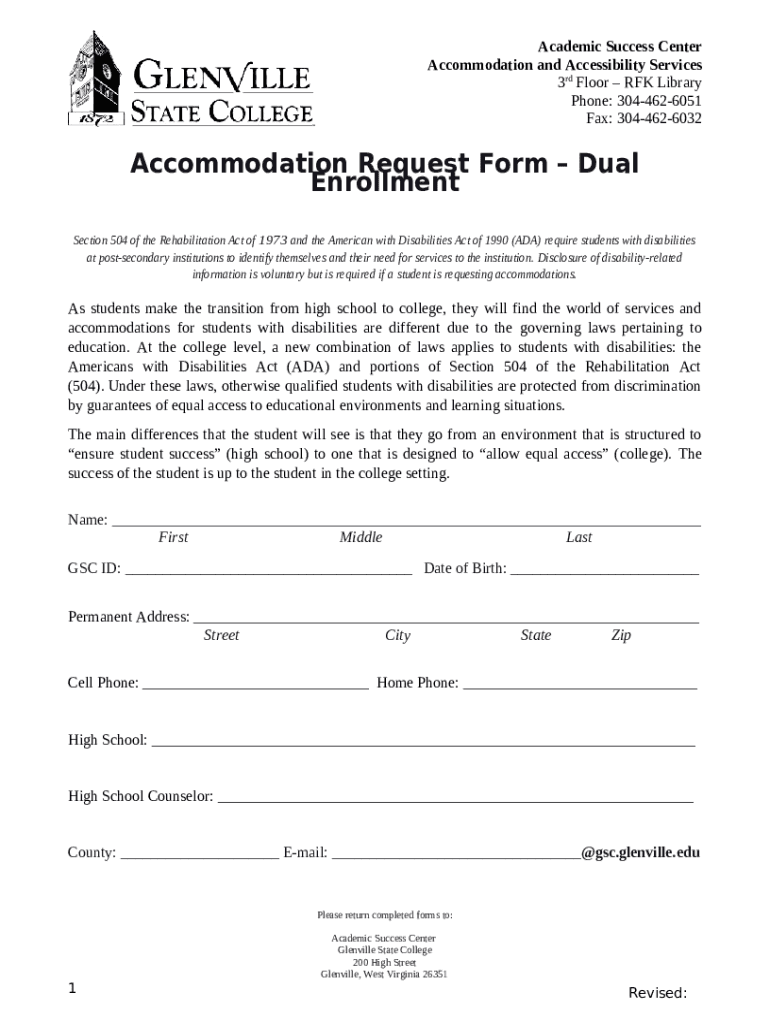 Reasonable accommodations explained Doc Template | pdfFiller