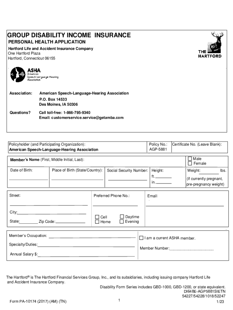 Fillable Online Filing an LTD disability claim with The Hartford Fax ...