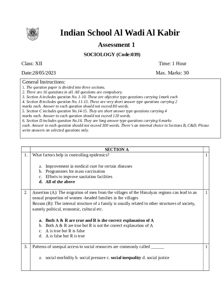 INDIAN SCHOOL AL WADI AL KABIR Department of ... - ISWK Doc Template ...
