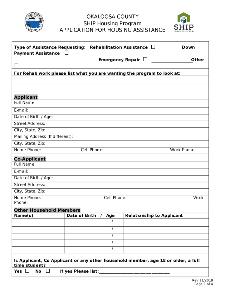 Online State Housing Initiatives Partnership (SHIP) ... Doc Template ...