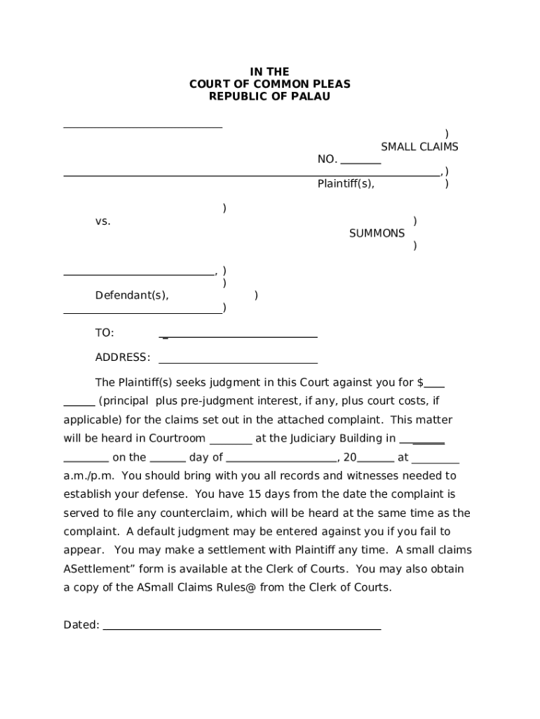 If You're the Defendant ... Responding to the Lawsuit Doc Template ...