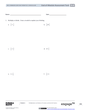 Fillable Online Eureka Math Homework Time Grade 4 Module 3 Lesson 18 ...