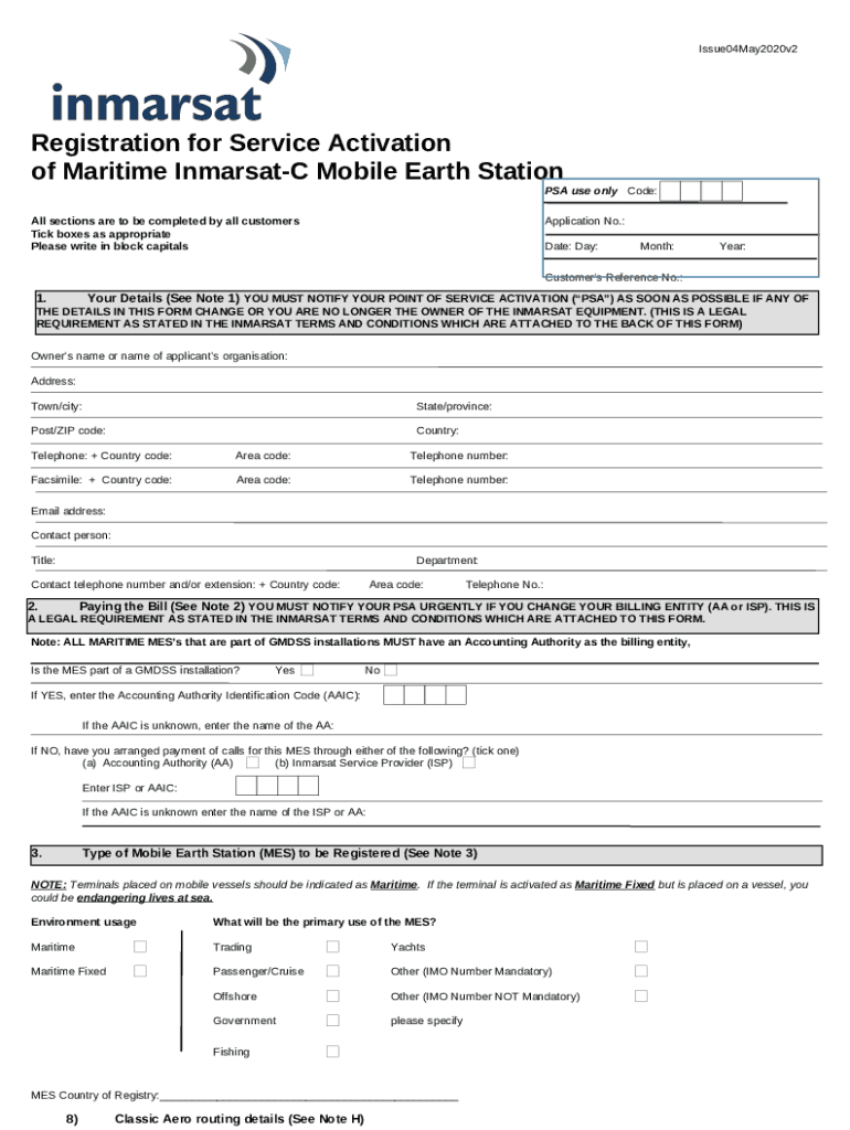 Online of Maritime Inmarsat-C Mobile Earth Station ... Doc Template ...