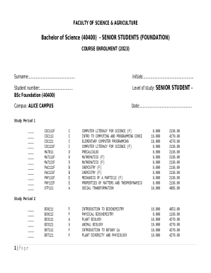 Courses - CSC 101 Doc Template | pdfFiller