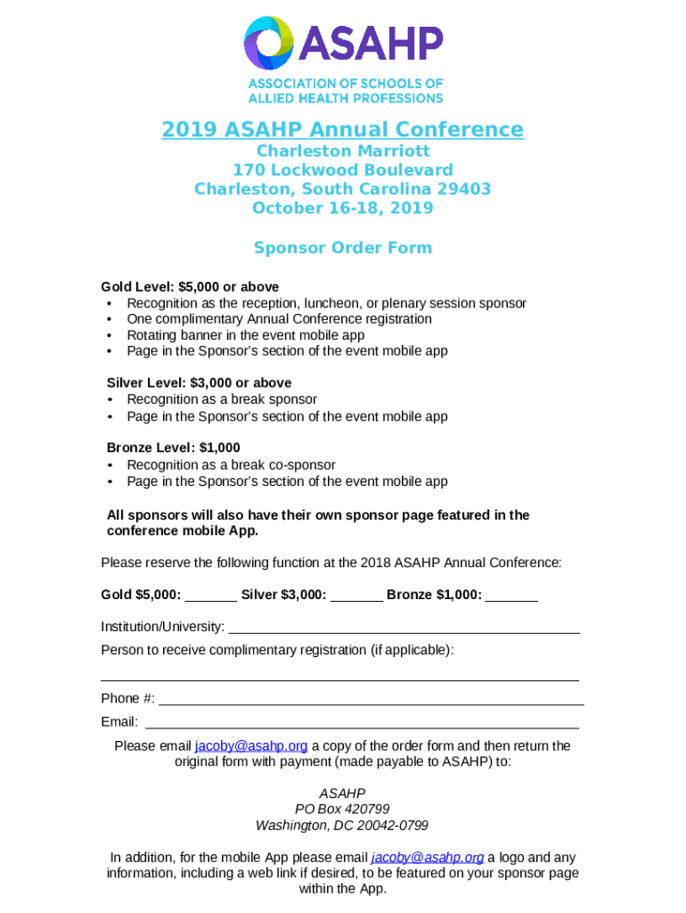 ASAHP (Oct 2019), Association of Schools of Allied Health ... Doc ...