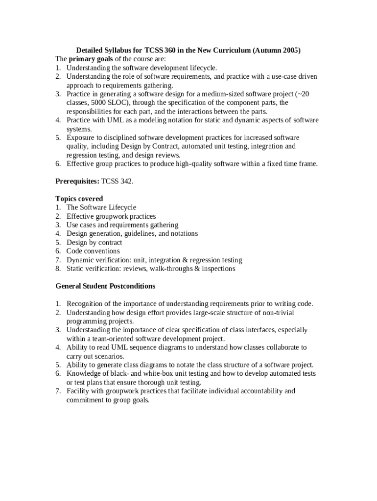 Master Syllabus for TCSS 360 Version - depts washington Doc Template ...