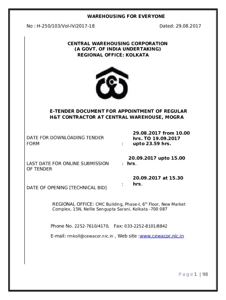 Central Warehousing Corporation Rules,1963 Doc Template | pdfFiller