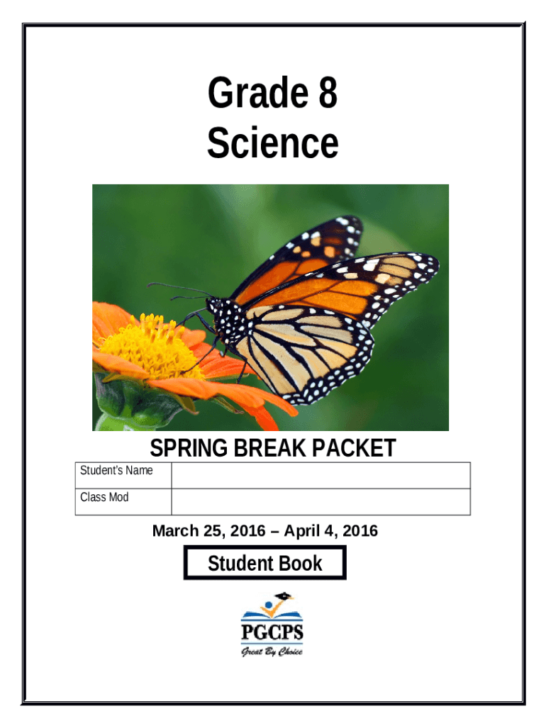 grade-8-science-spring-student-enrichment-packet-and ... - newsletter ...