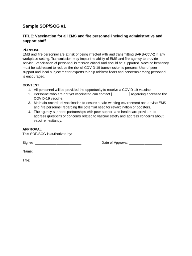 Sample NIMS SOP/SOG 2 - Fire - Oklahoma.gov Doc Template | pdfFiller