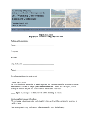 Participation Certificate Registration Doc Template | pdfFiller