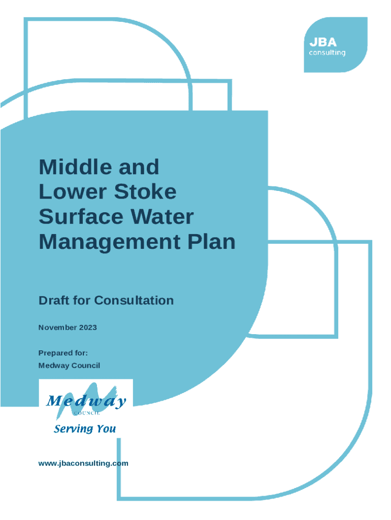 Medway Surface Water Management Plan report Doc Template | pdfFiller