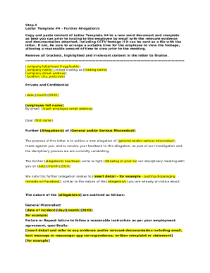 4 Step Apology Poster and Letter Template Doc Template | pdfFiller