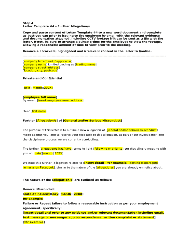 4 Step Apology Poster and Letter Template Doc Template | pdfFiller