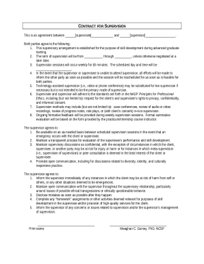 Sample Contract for Supervision.docx Doc Template | pdfFiller