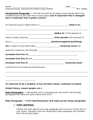 Enduring issues essay state scoring guide and example of ... Doc ...