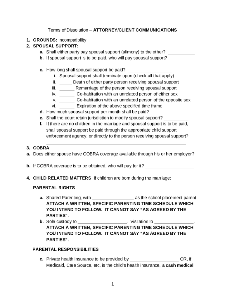 Frequently Asked Questions About Alimony Doc Template | pdfFiller