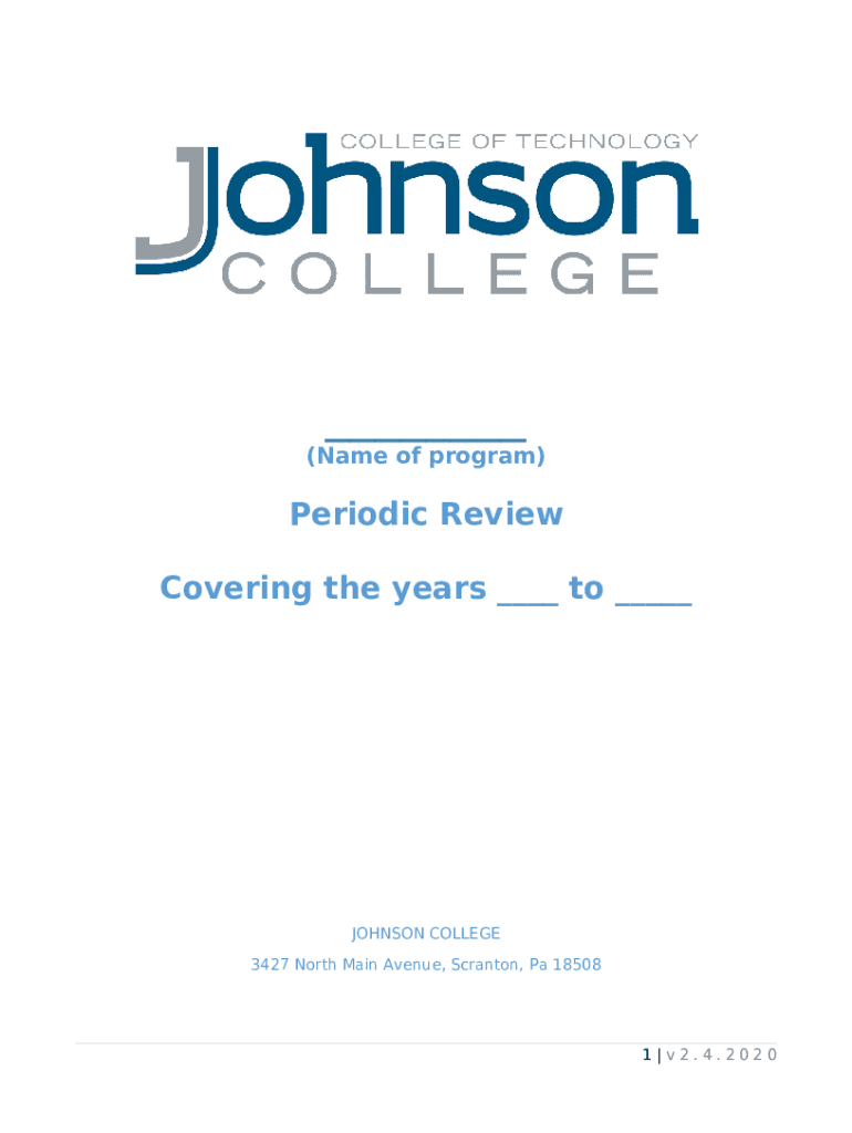cademic Program Periodic Review Template Doc Template | pdfFiller